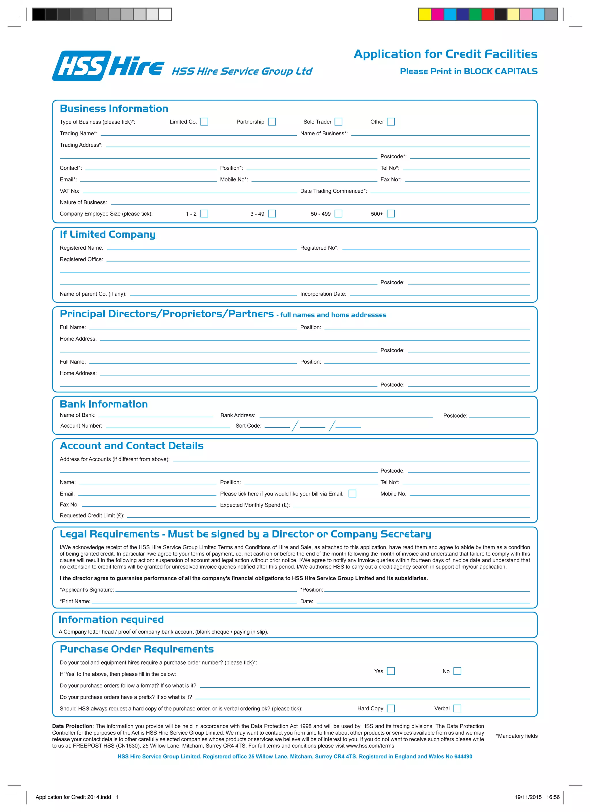 HSS Application | PDF
