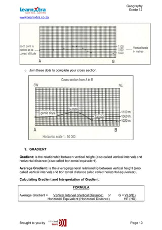 Geography F.E.T Map work Calculation skills | PDF