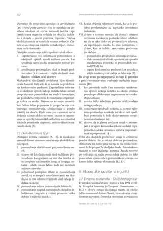 Zeleno potrosnistvo in upoštevanje eko oznak med slovenskimi ...