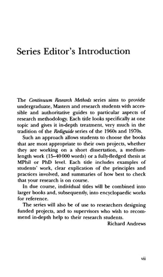 Action Research Continuum Research Methods Patrick Costello | PDF