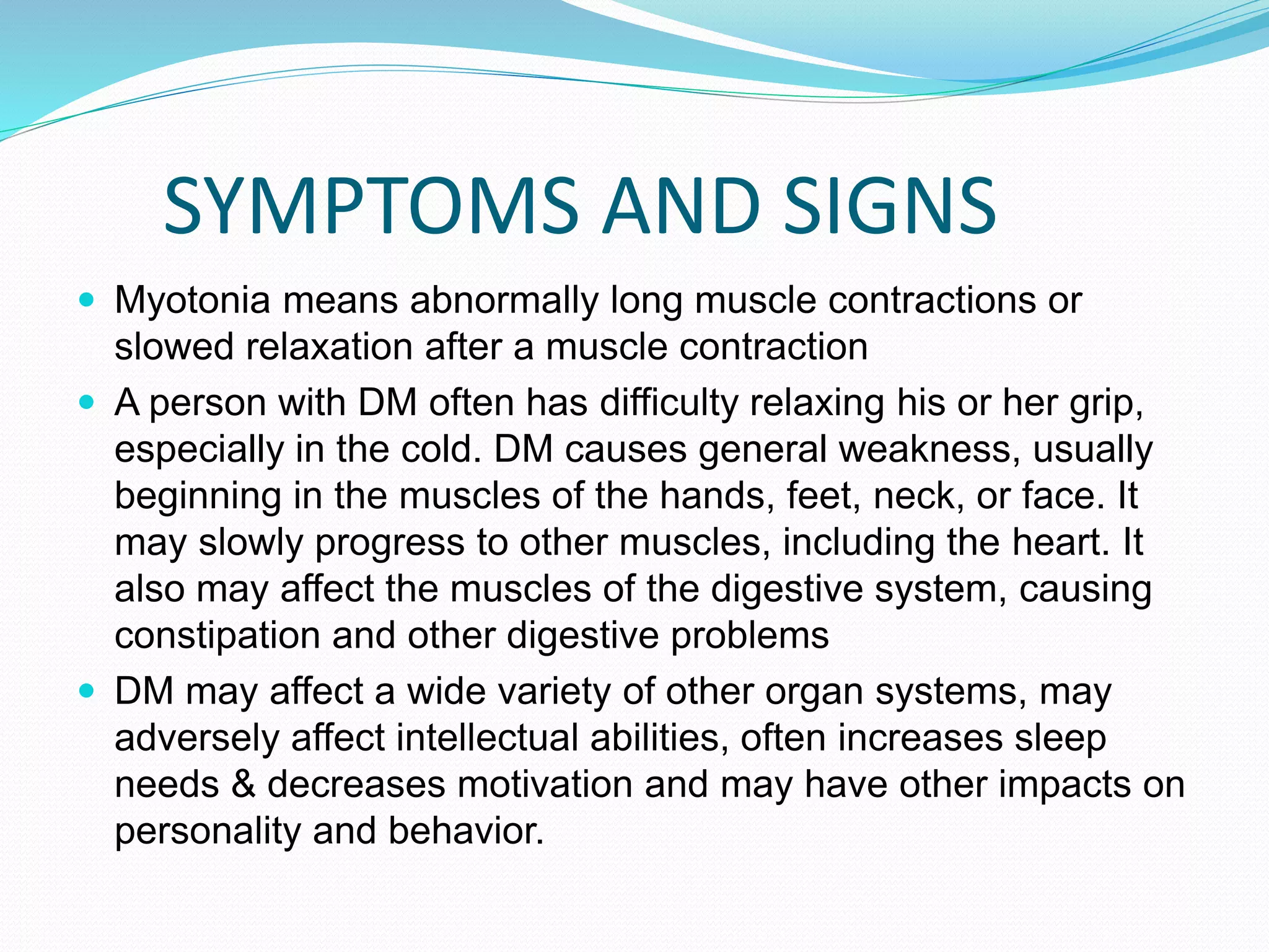 MYOTONIC DYSTROPHY | PPTX