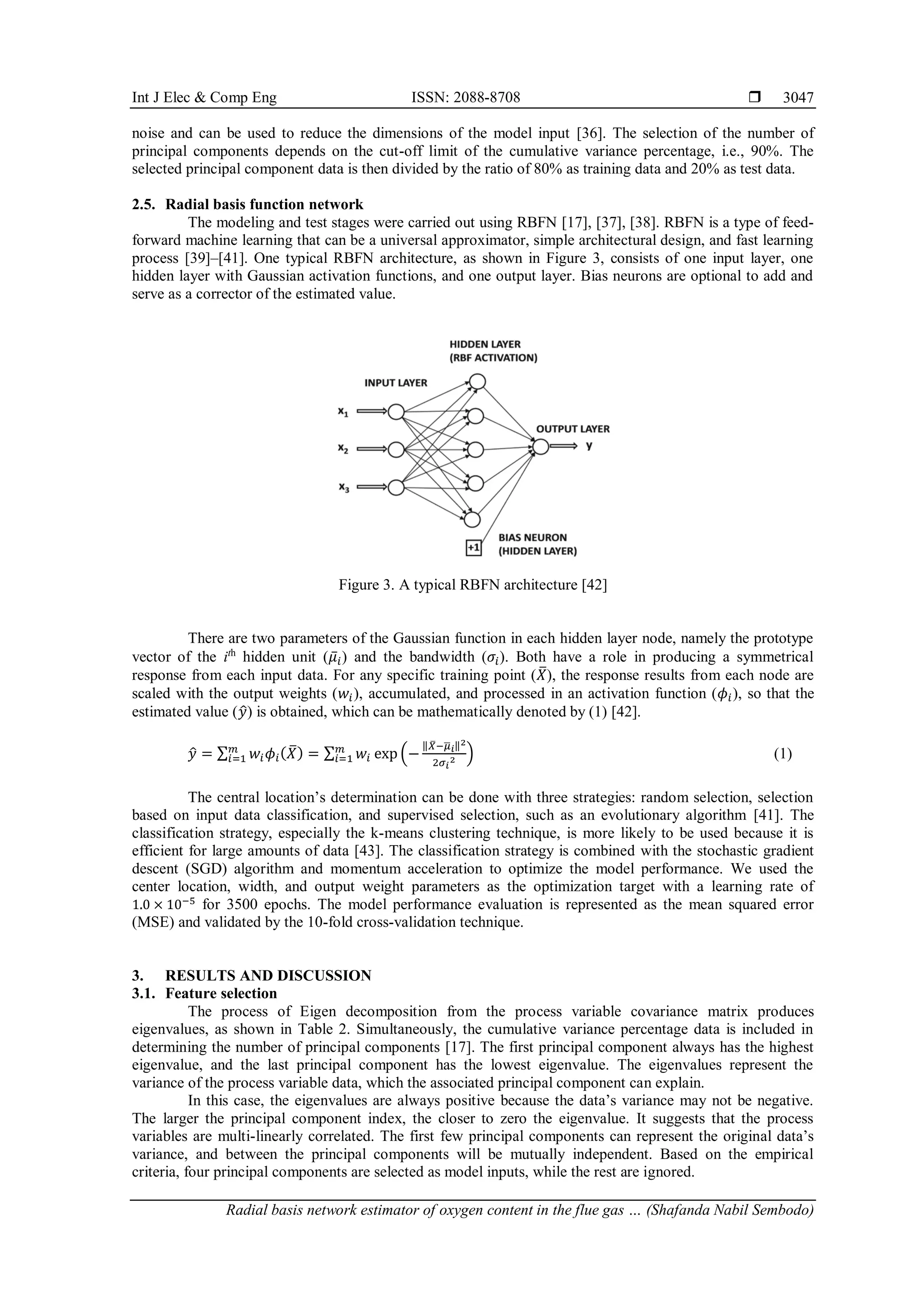 Radial basis network estimator of oxygen content in the flue gas of debutanizer reboiler | PDF ...