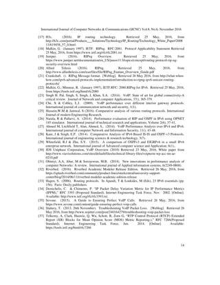 PERFORMANCE EVALUATION OF OSPF AND RIP ON IPV4 & IPV6 TECHNOLOGY USING G.711 CODEC | PDF