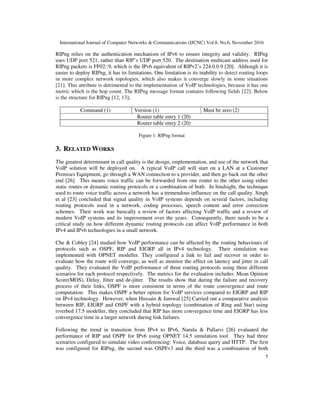 PERFORMANCE EVALUATION OF OSPF AND RIP ON IPV4 & IPV6 TECHNOLOGY USING G.711 CODEC | PDF