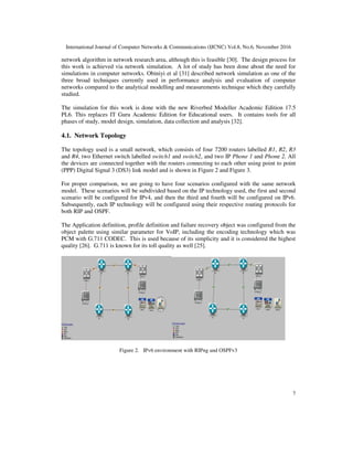 PERFORMANCE EVALUATION OF OSPF AND RIP ON IPV4 & IPV6 TECHNOLOGY USING G.711 CODEC | PDF