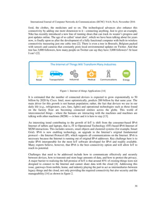 WIRELESS SENSORS INTEGRATION INTO INTERNET OF THINGS AND THE SECURITY ...