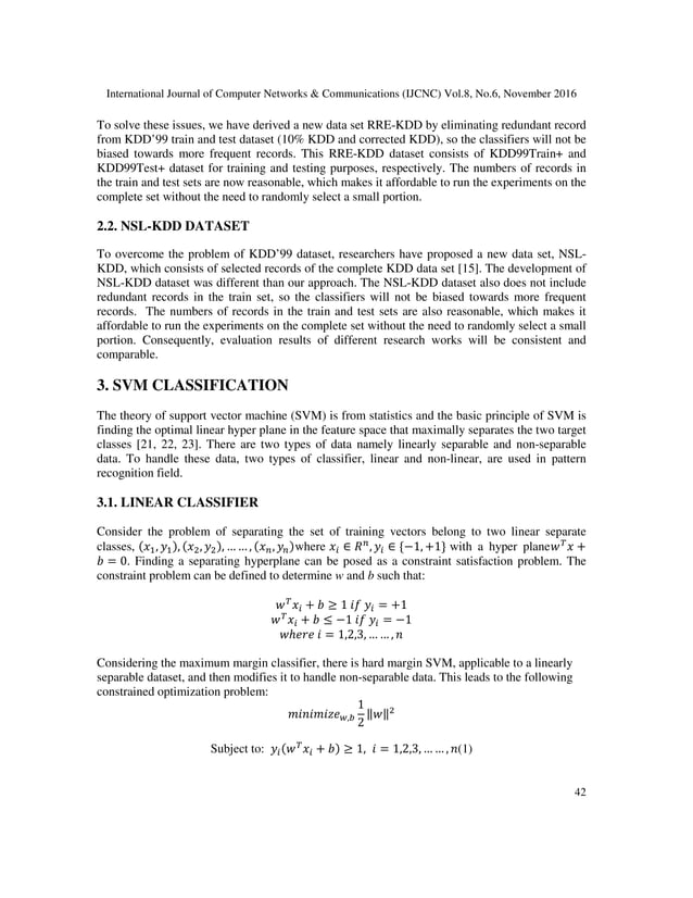 PERFORMANCE EVALUATION OF DIFFERENT KERNELS FOR SUPPORT VECTOR MACHINE USED IN INTRUSION ...