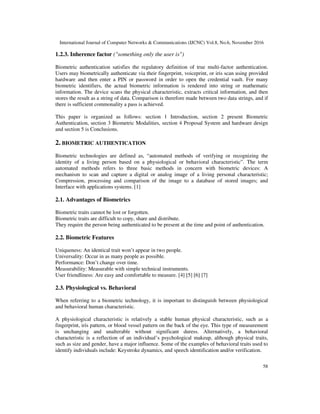 AN ENHANCED SECURITY FOR GOVERNMENT BASE ON MULTIFACTOR BIOMETRIC AUTHENTICATION | PDF