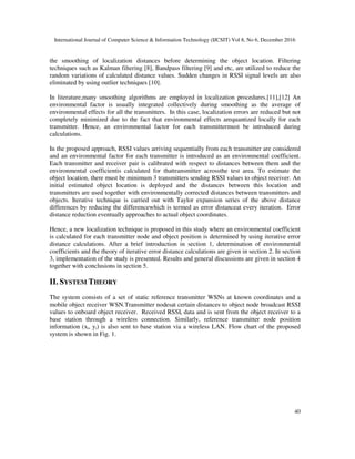 Environmentally Corrected RSSI Based Real Time Location Detection System | PDF