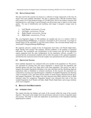 COMPARATIVE ANALYSIS OF MINUTIAE BASED FINGERPRINT MATCHING ALGORITHMS | PDF | Computing ...