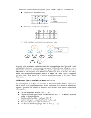 DYNAMIC CLASSIFICATION OF SENSITIVITY LEVELS OF DATAWAREHOUSE BASED ON ...