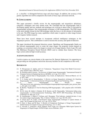 STEGANALYSIS ALGORITHM FOR PNG IMAGES BASED ON FUZZY LOGIC TECHNIQUE | PDF