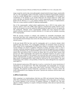 HYBRID CRYPTOSYSTEM WITH DNA BASED KEY FOR WIRELESS SENSOR NETWORKS | PDF
