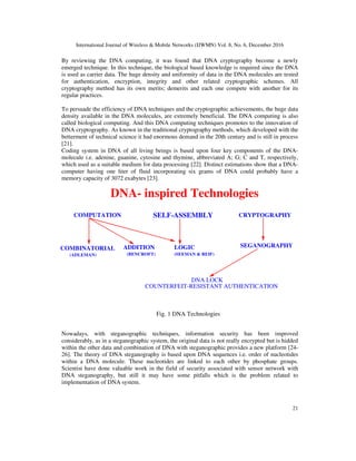 HYBRID CRYPTOSYSTEM WITH DNA BASED KEY FOR WIRELESS SENSOR NETWORKS | PDF