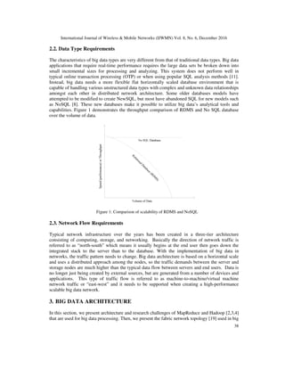 BIG DATA NETWORKING: REQUIREMENTS, ARCHITECTURE AND ISSUES | PDF