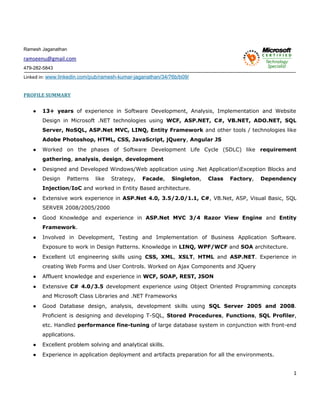 Ramesh_Kumar_DOTNET_V1 | DOC