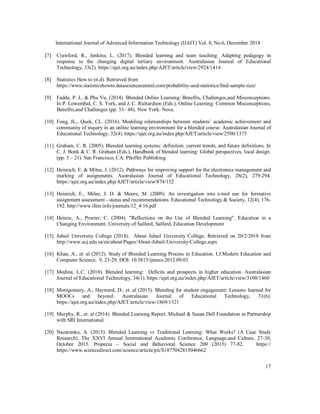 TRADITIONAL VERSUS BLENDED LEARNING METHOD: A COMPARATIVE STUDY ON ITS EFFECTIVENESS IN BUSINESS ...