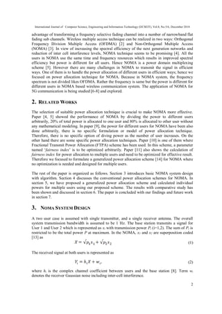 GENERALIZED POWER ALLOCATION (GPA) SCHEME FOR NON-ORTHOGONAL MULTIPLE ACCESS (NOMA) BASED ...