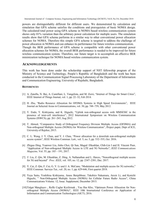 GENERALIZED POWER ALLOCATION (GPA) SCHEME FOR NON-ORTHOGONAL MULTIPLE ACCESS (NOMA) BASED ...