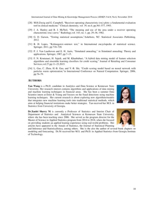 A TWO-STAGE HYBRID MODEL BY USING ARTIFICIAL NEURAL NETWORKS AS FEATURE ...