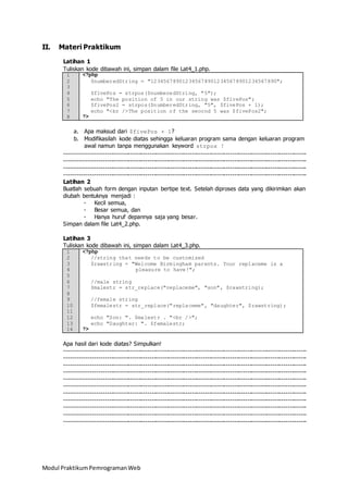 Modul Praktikum PW 2016 Bab 4 - OperasiFile | PDF
