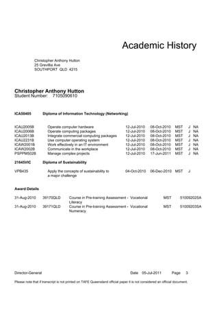 Diploma of Information Technology (Networking) results | PDF