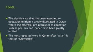 Teacher and Teaching (Islamic Perspective)-Unit 02- 8626 | PPTX