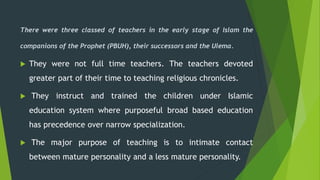 Teacher and Teaching (Islamic Perspective)-Unit 02- 8626 | PPTX