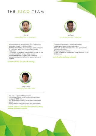 ESCO Company Profile (190916) | PDF