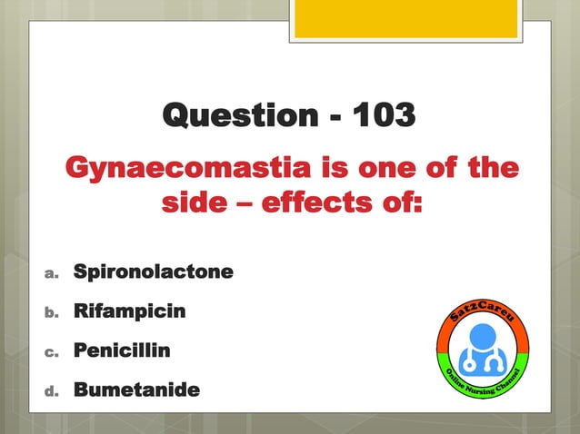 Nursing Competitive Exam Model Questions - 2018 | PPTX