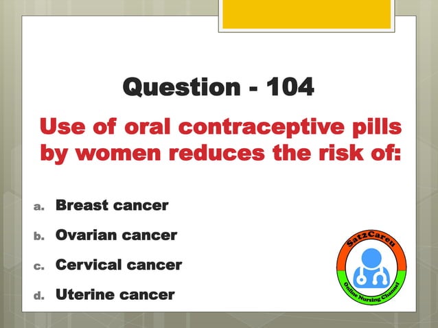 Nursing Competitive Exam Model Questions - 2018 | PPTX