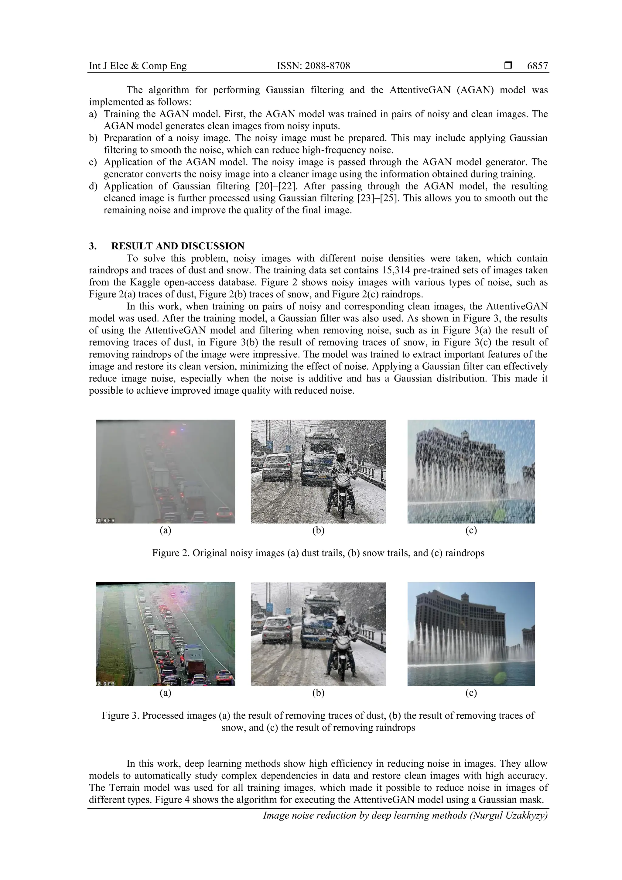 Image noise reduction by deep learning methods | PDF