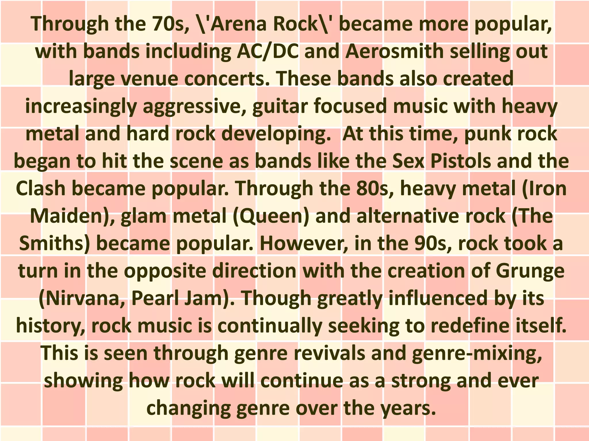 Rock Through the Ages | PPTX | Classic Rock | Rock Music