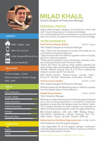 MILAD KHALIL CV | PDF