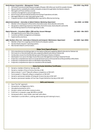 CV Waqas Afzal - MBA(IBA) | DOCX