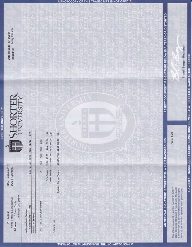 Shorter Transcripts Page 3 | PDF