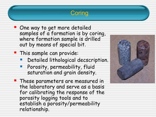 formation evaluation for reservoir engineering | PPT | Geology | Science