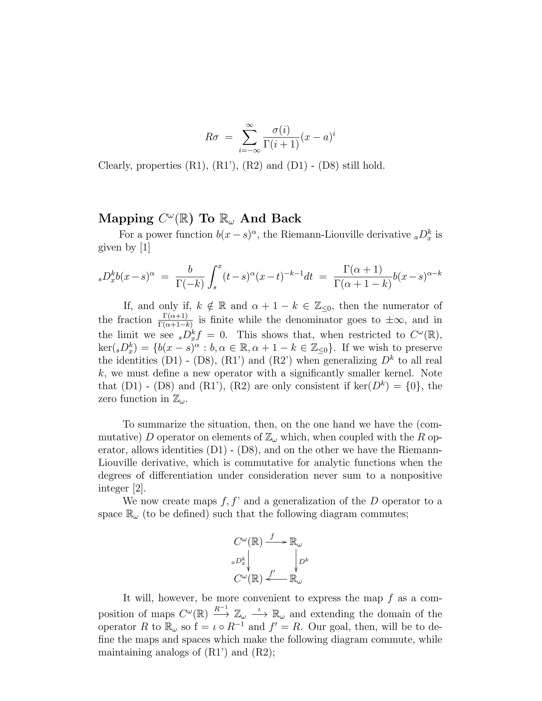 Fractional Calculus A Commutative Method On Real Analytic Functions Pdf