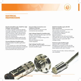 Guide to High Vacuum and UHV technology available from Allectra | PDF