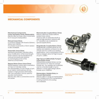 Guide to High Vacuum and UHV technology available from Allectra | PDF