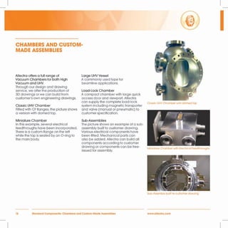 Guide to High Vacuum and UHV technology available from Allectra | PDF