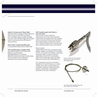 Guide to High Vacuum and UHV technology available from Allectra | PDF