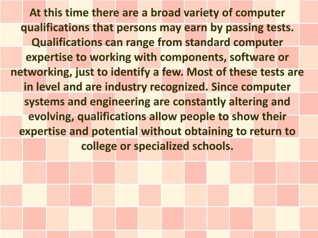 Why Take Computer Qualifications Training | PPT