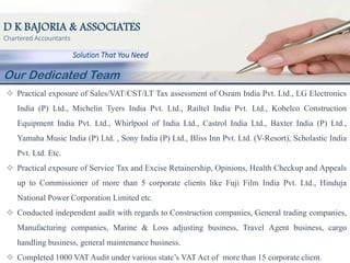 D K BAJORIA ASSOCIATES (PROFILE) | PDF