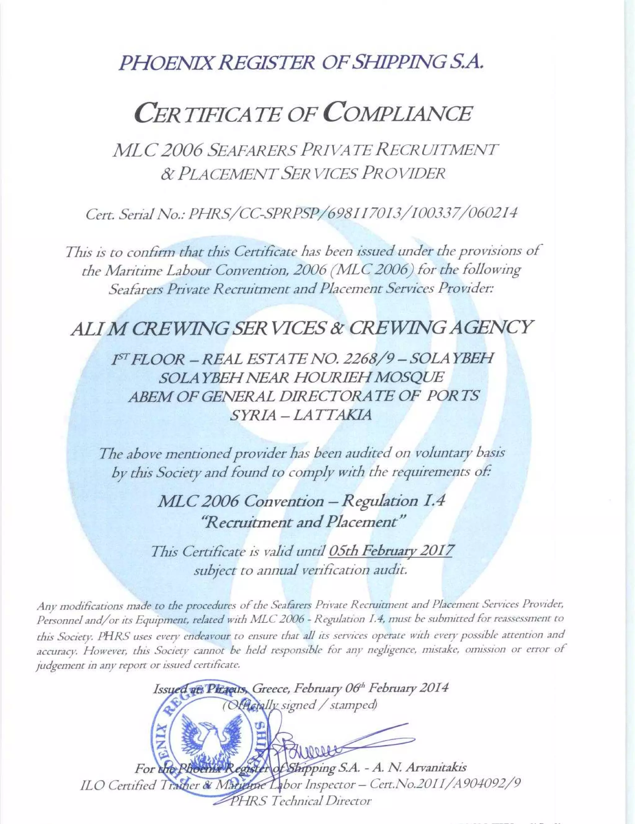 certificats mlc co | PDF