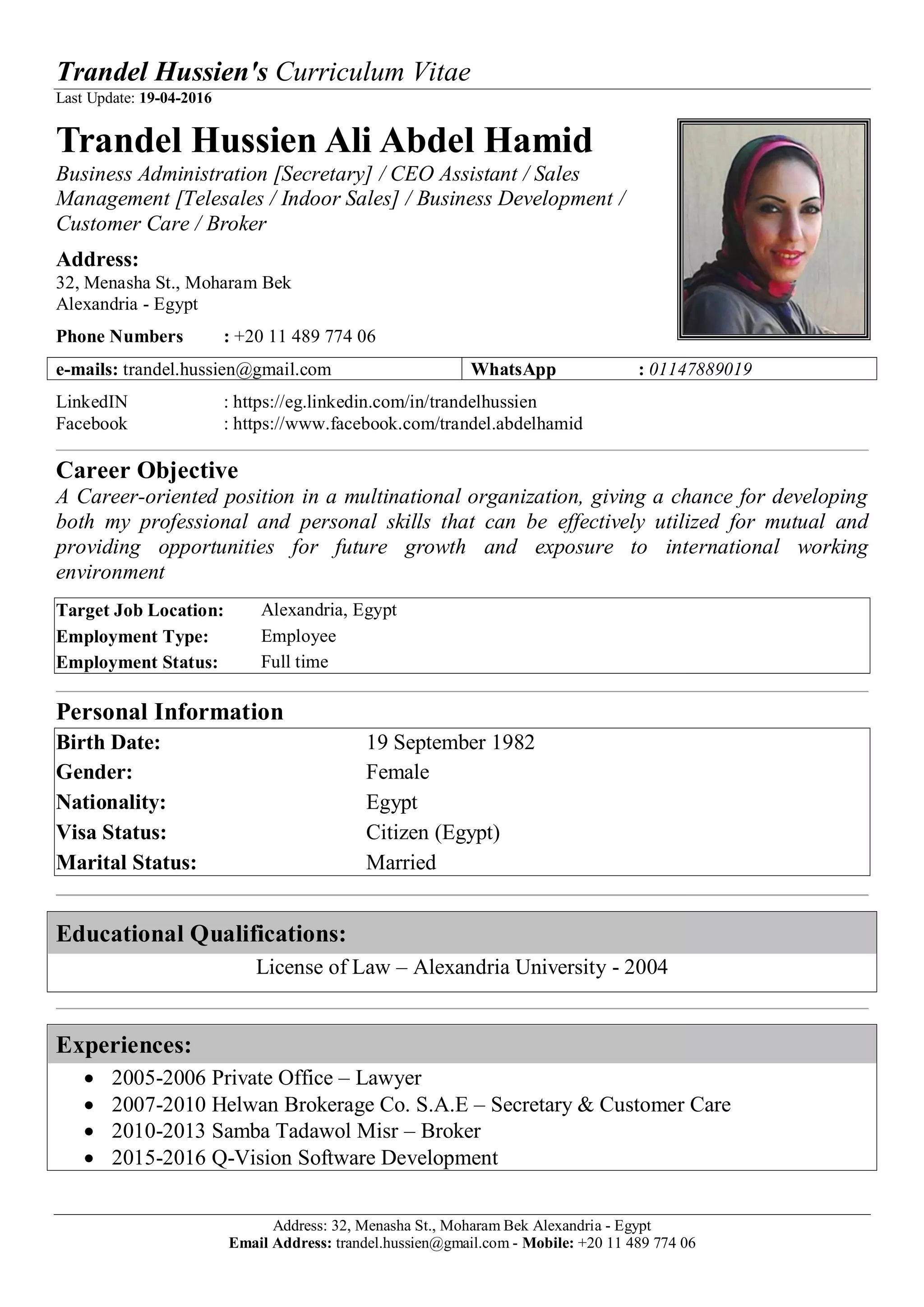 Trandel ECV19042K16 Alex | PDF