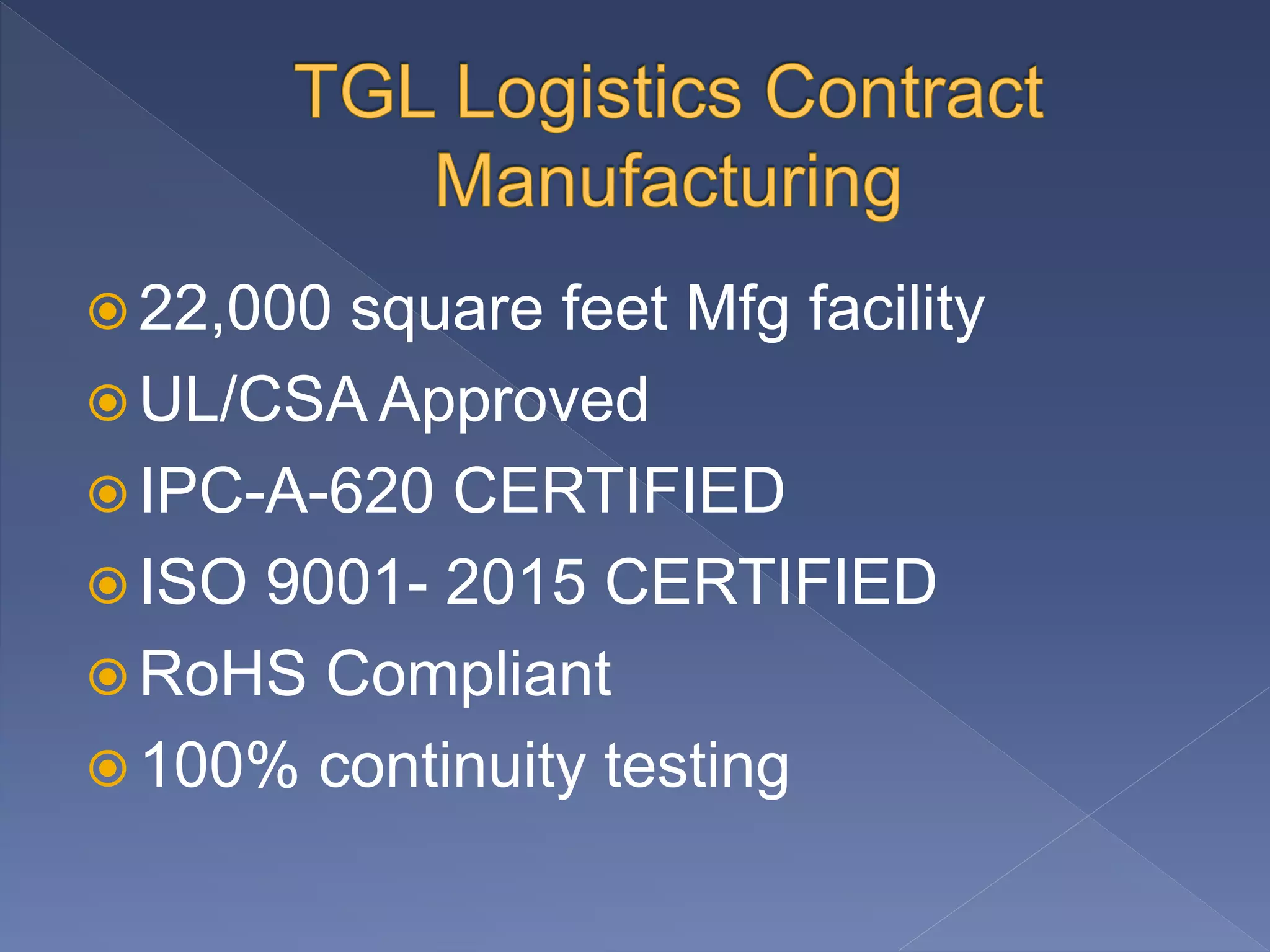 TGL Logistics Power Point. Revised | PPT