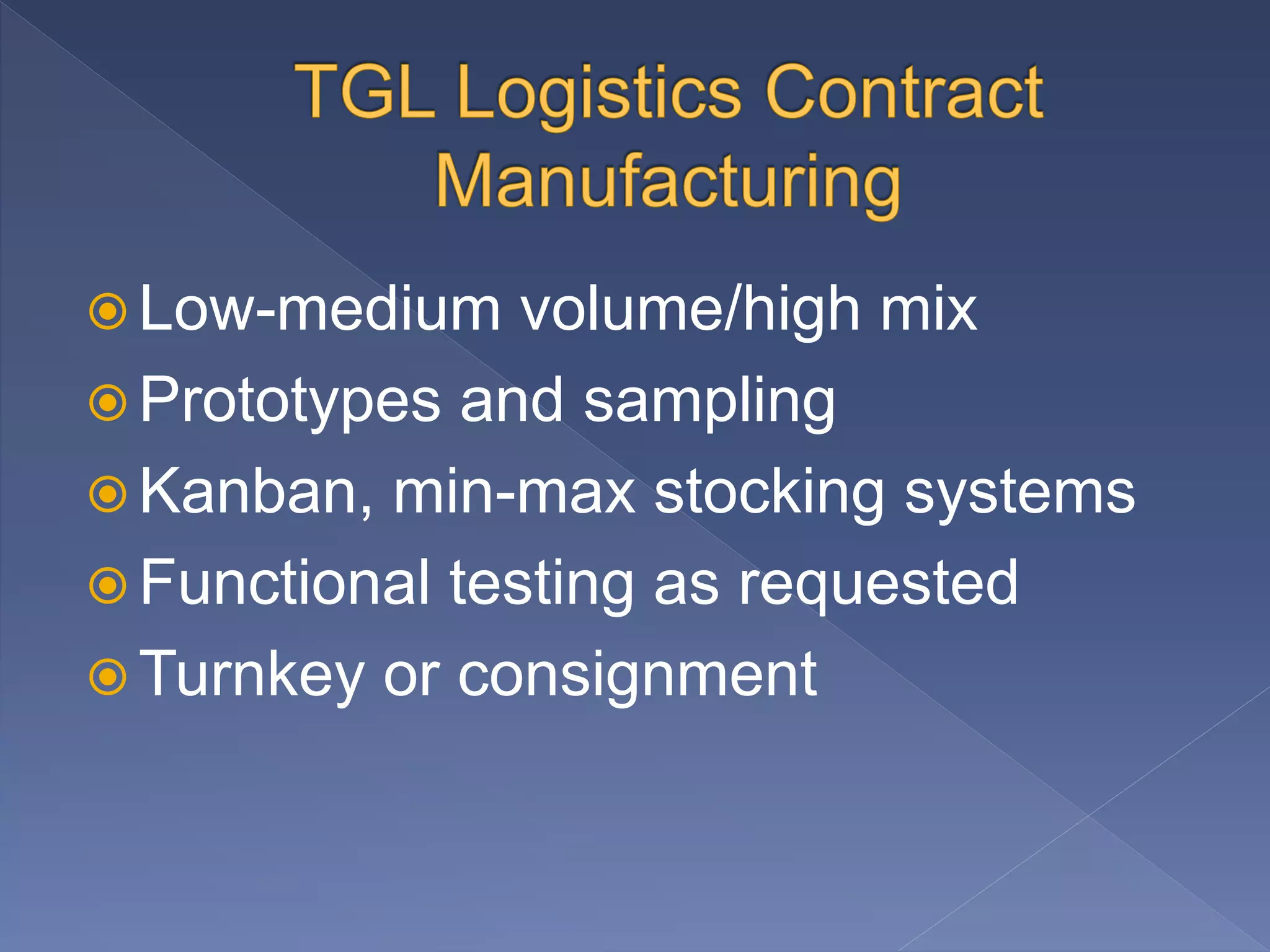 TGL Logistics Power Point. Revised | PPT