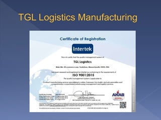 TGL Logistics Power Point. Revised | PPT