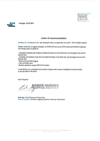 erik ag letter of recommendation | PDF